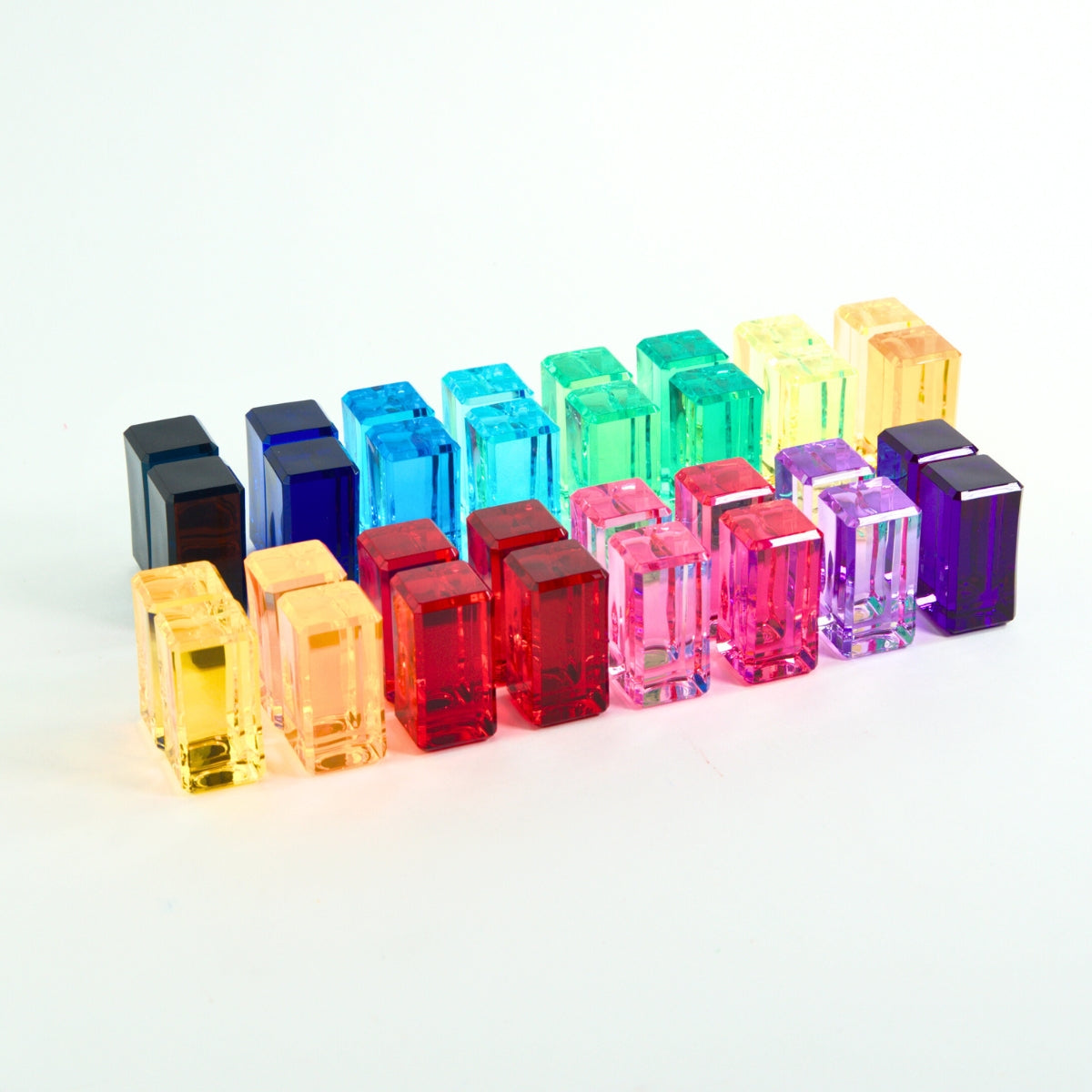 Regenbogenland Translucent Lucite Rainbow Stones Set of 32 — Oskar's ...