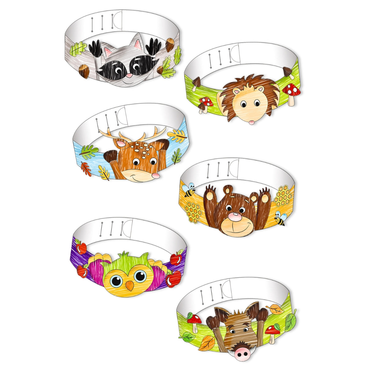 URSUS Paper Crown Kit - Set of 8 - Autumn — Oskar's Wooden Ark