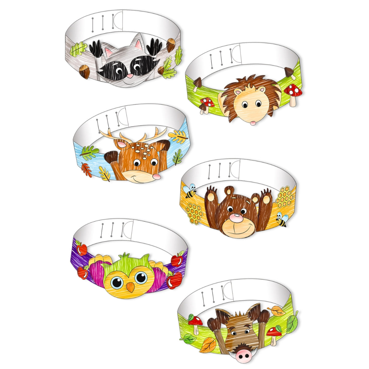 URSUS Paper Crown Kit - Set of 8 - Autumn — Oskar's Wooden Ark