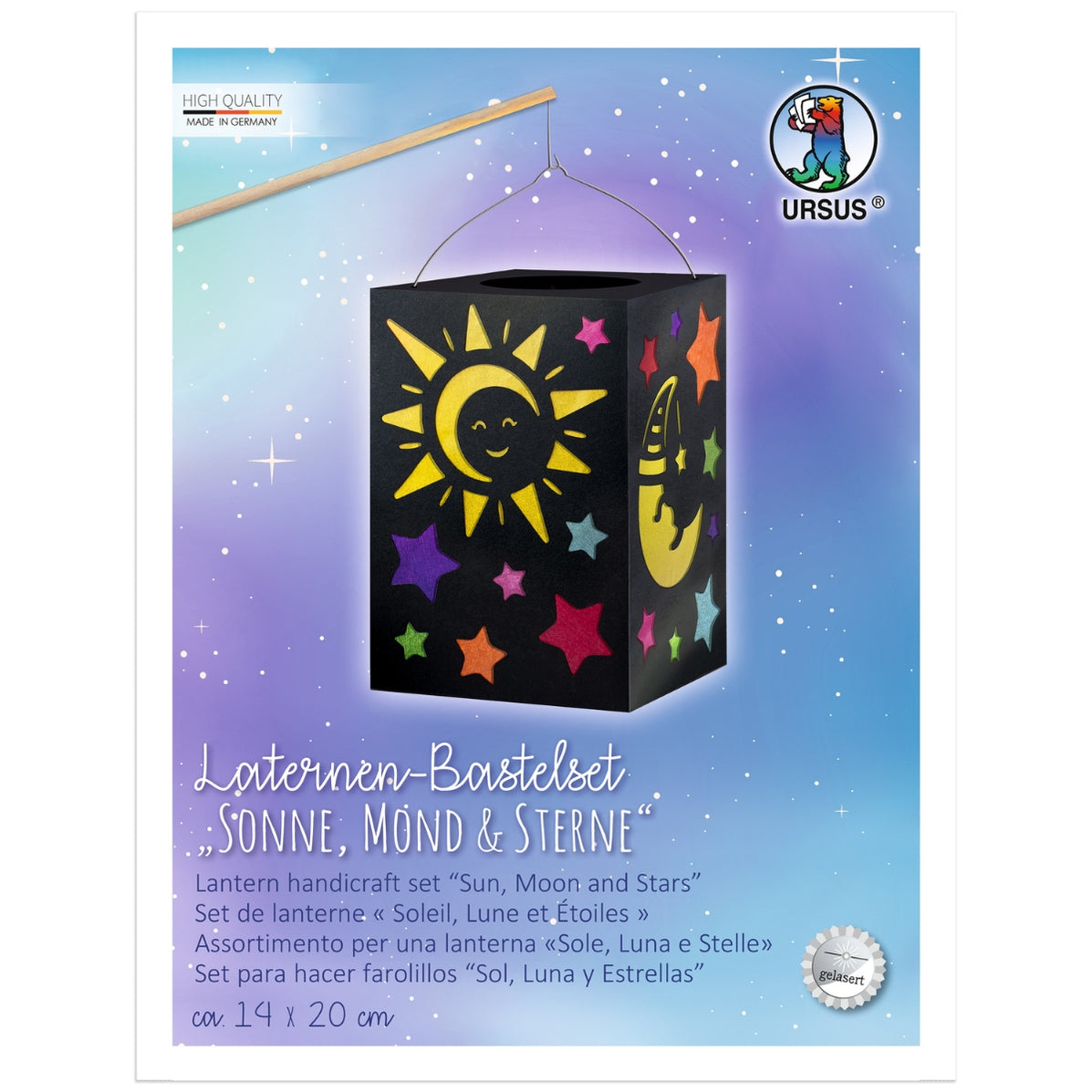 URSUS DIY Paper Lantern Sun, Moon & Stars Black Box — Oskar's Wooden Ark