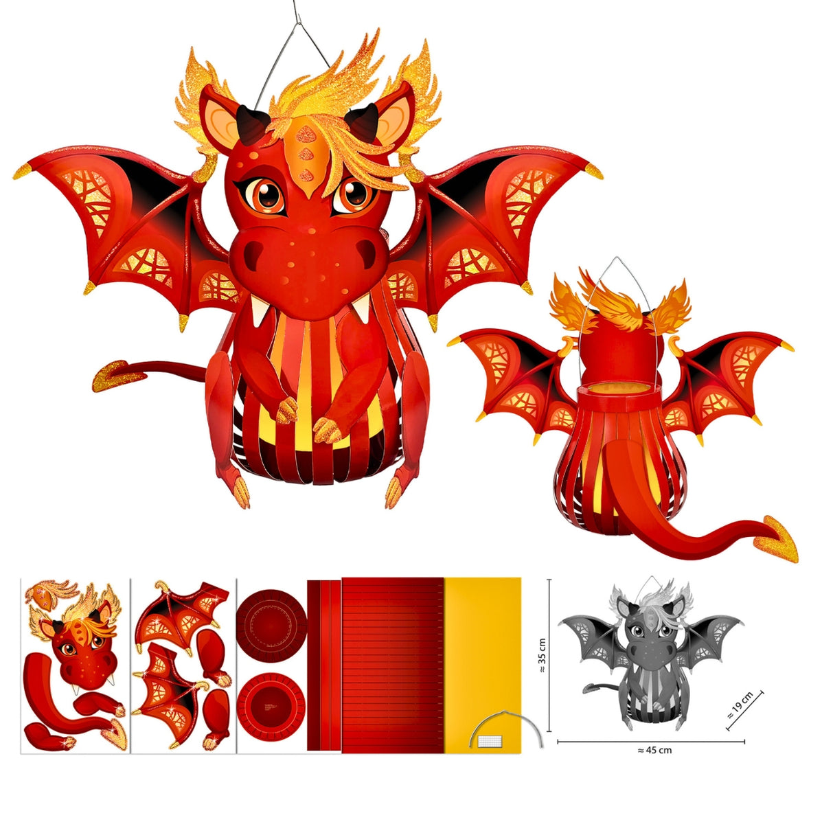 URSUS Dragon DIY Paper Lantern - Australia — Oskar's Wooden Ark