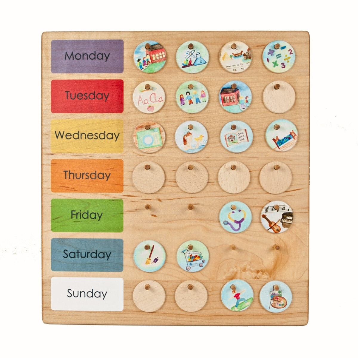 From Jennifer Weekly Rhythm Chart Waldorf Coloured in Australia — Oskar ...
