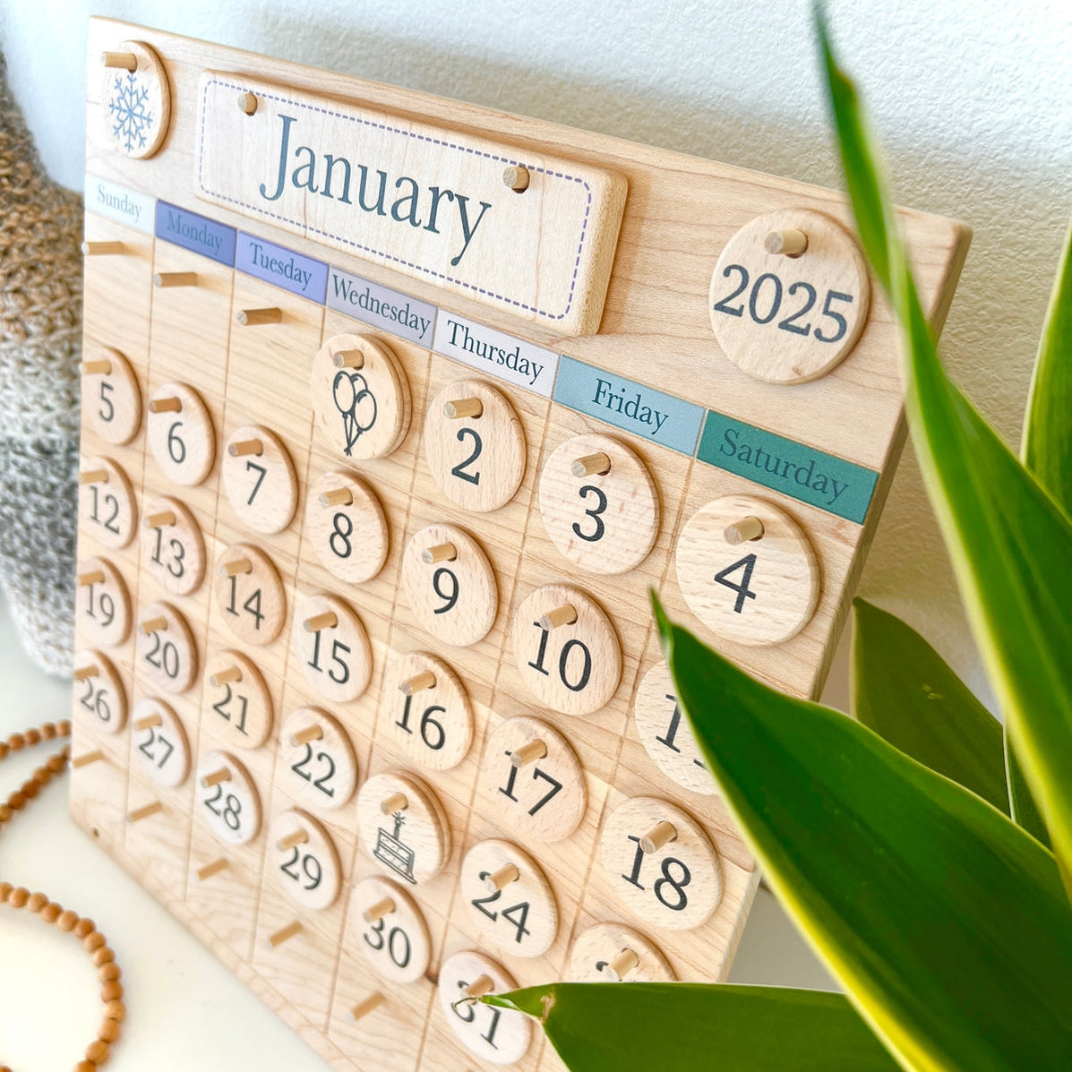 From Jennifer Wooden Perpetual Montessori Calendar in Australia — Oskar ...