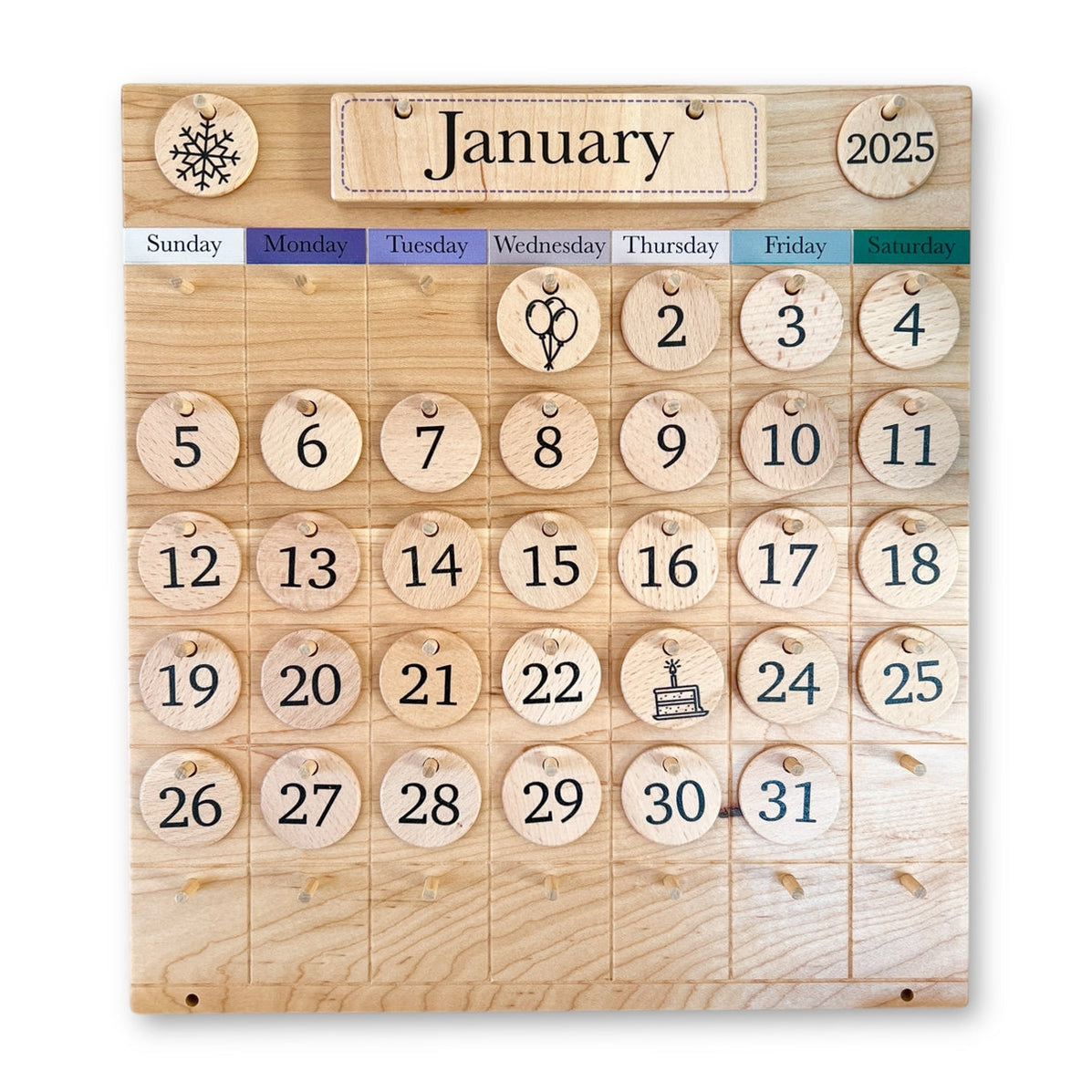 From Jennifer Wooden Perpetual Montessori Calendar in Australia — Oskar ...