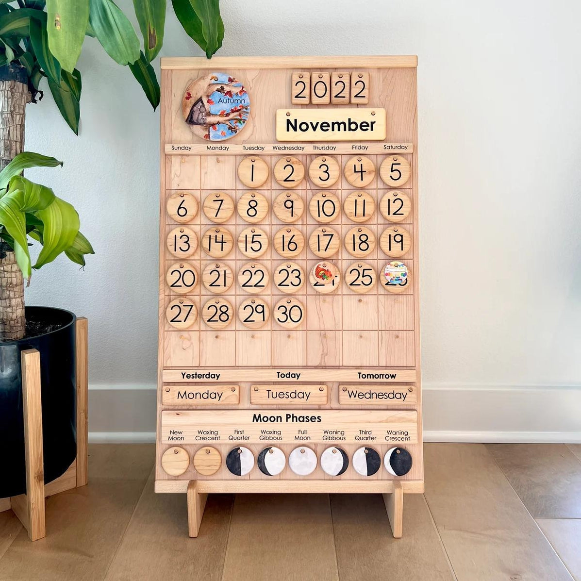 From Jennifer Wooden Perpetual Montessori Classroom Calendar Australia ...