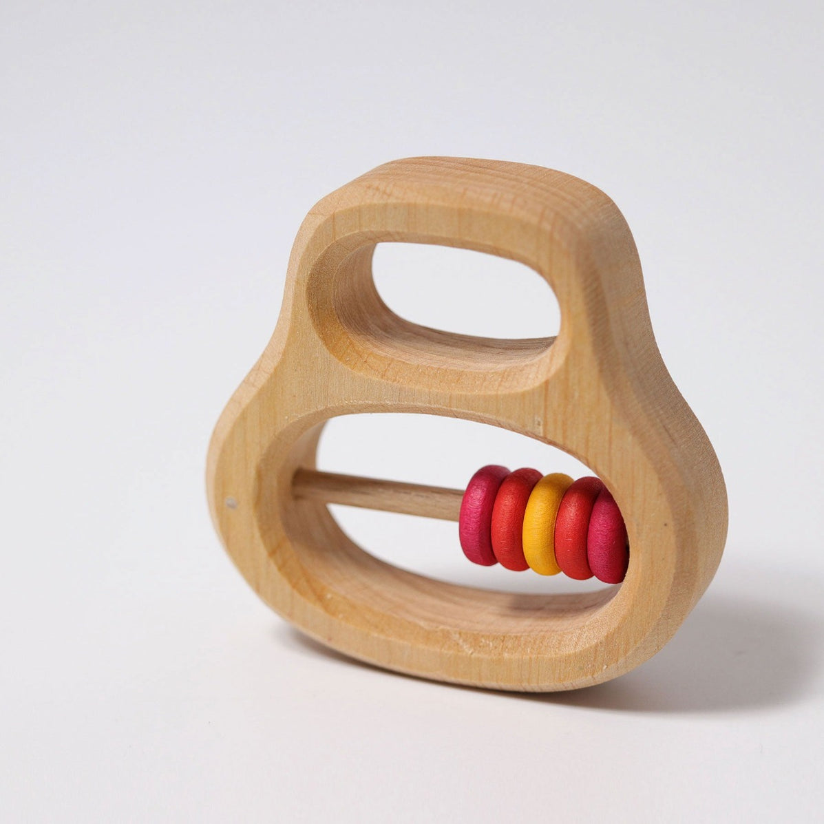 Grimm's Wooden Baby Toy Grasping Rattle - Red Rings - Australia — Oskar ...