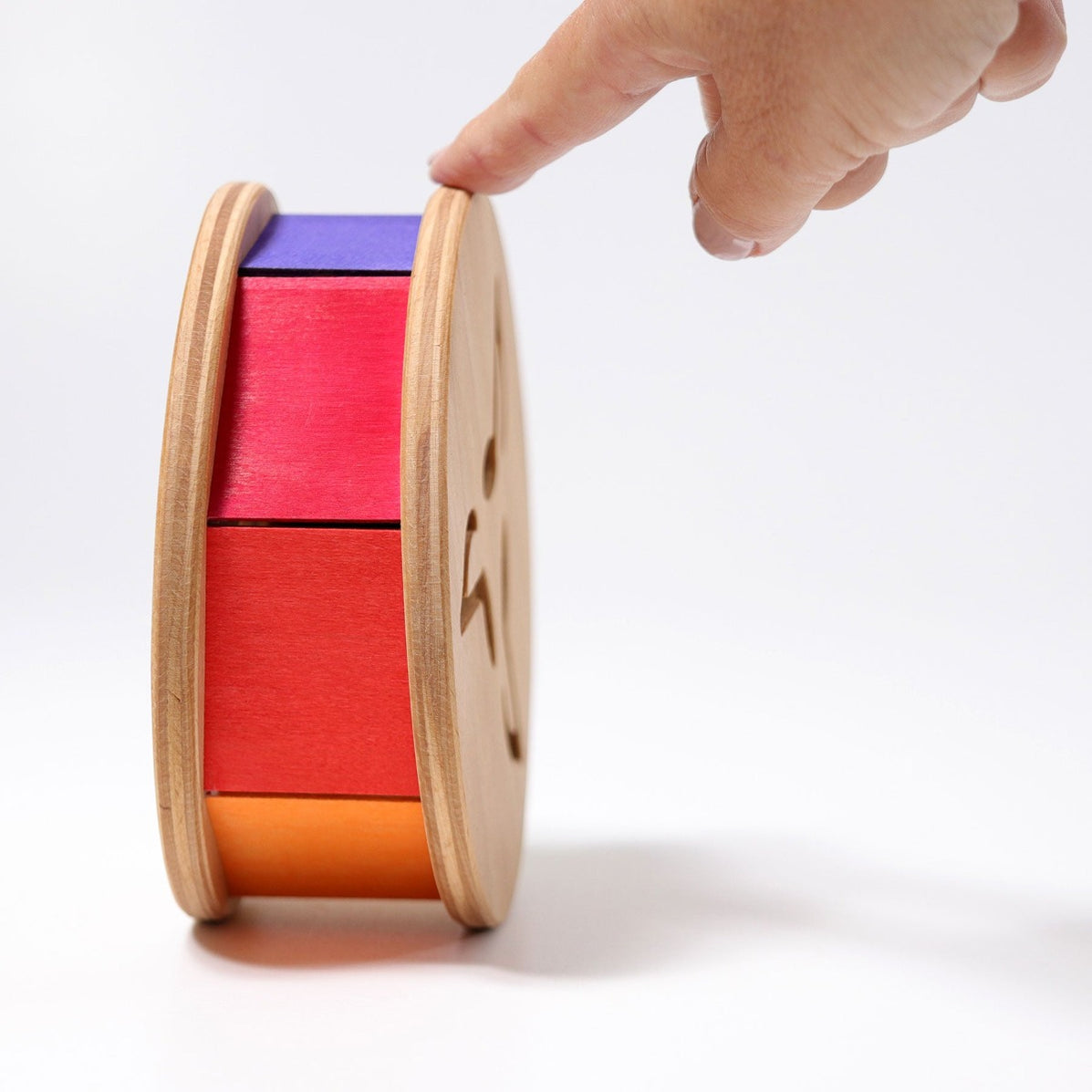 Grimm's Rolling Sound & Colour Wheel - Oskar's Wooden Ark, Australia