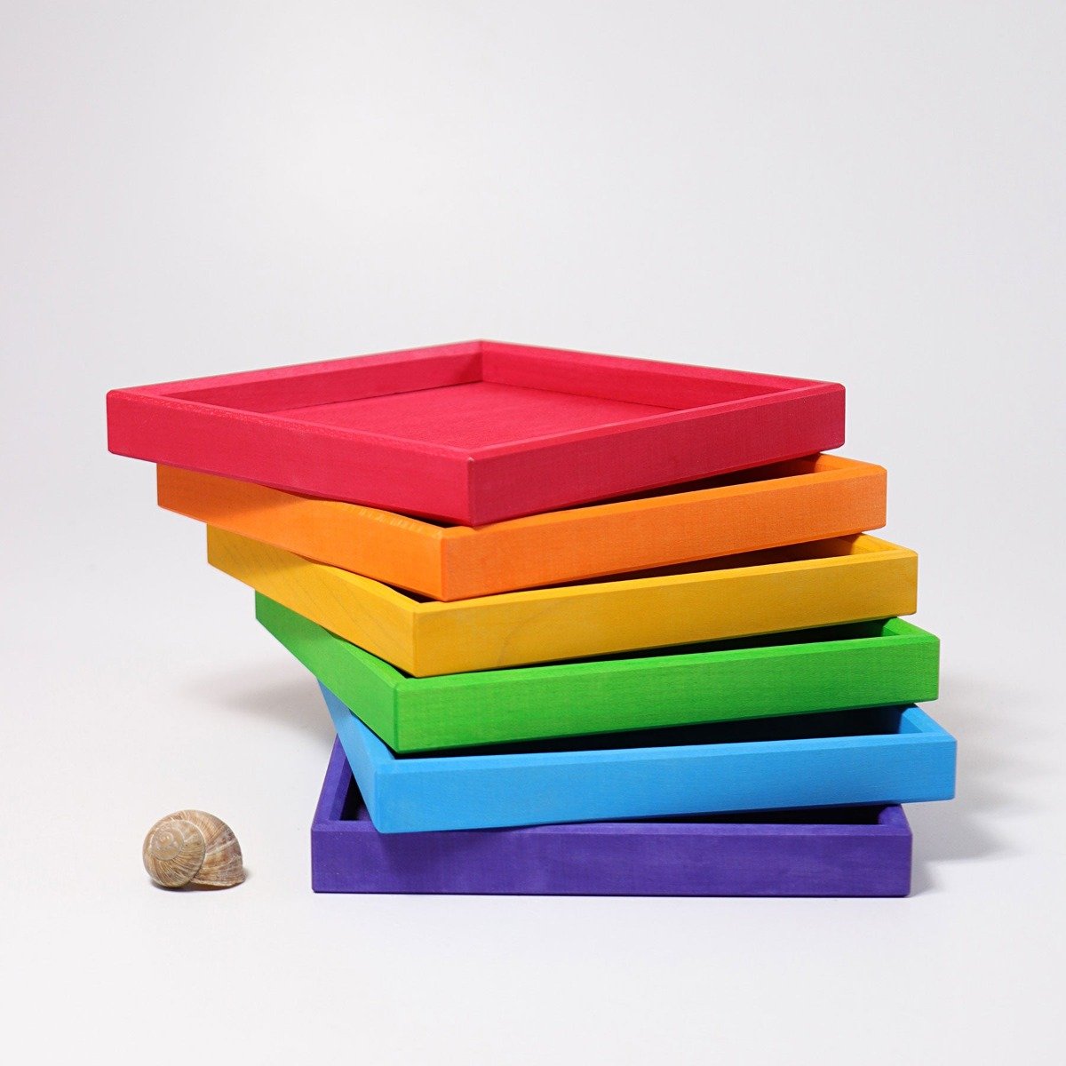 Grimm's Wooden Rainbow Frames 6 Pcs - Oskar's Wooden Ark, Australia