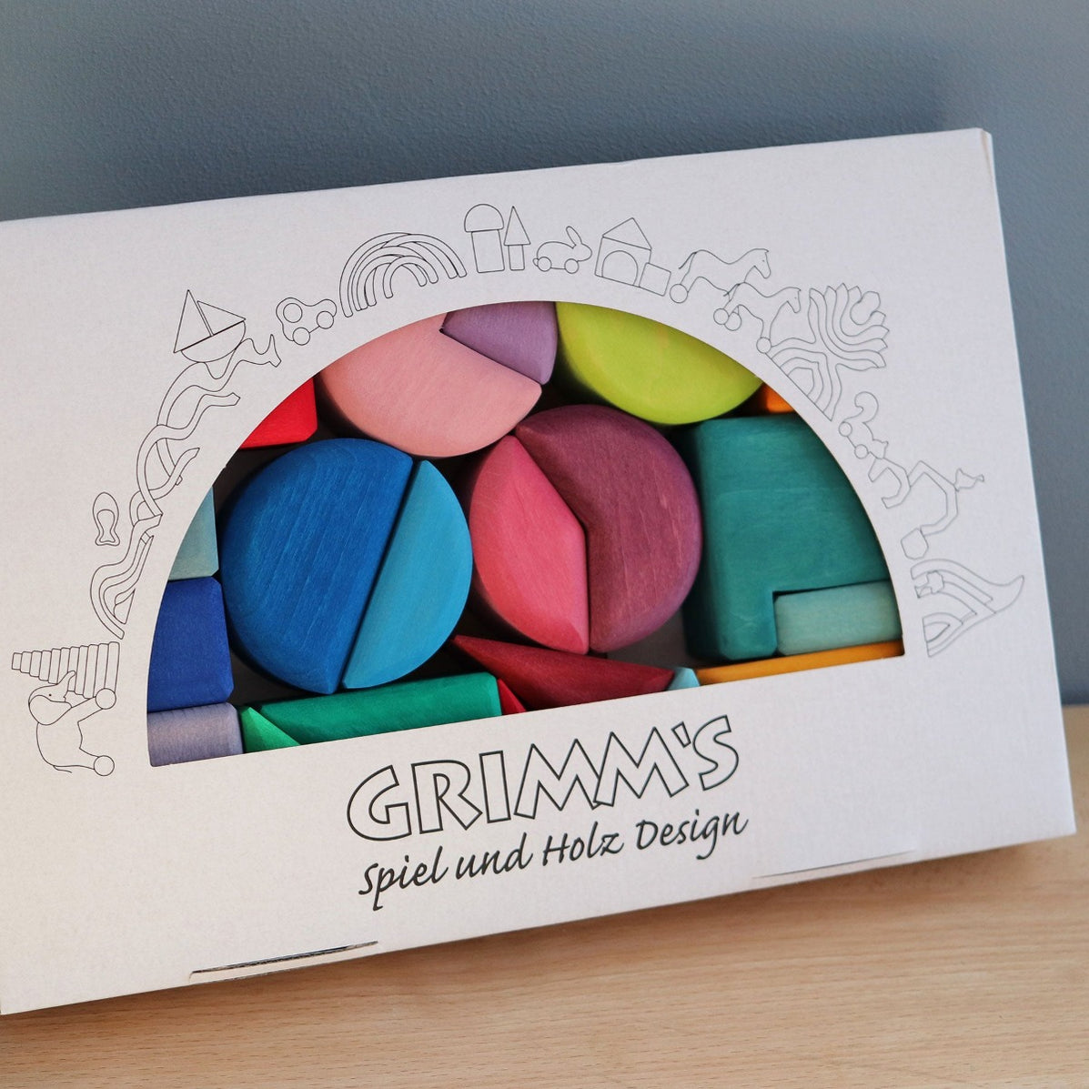 Grimm's Triangle Square & Circle Geometric Shape Blocks - Australia ...