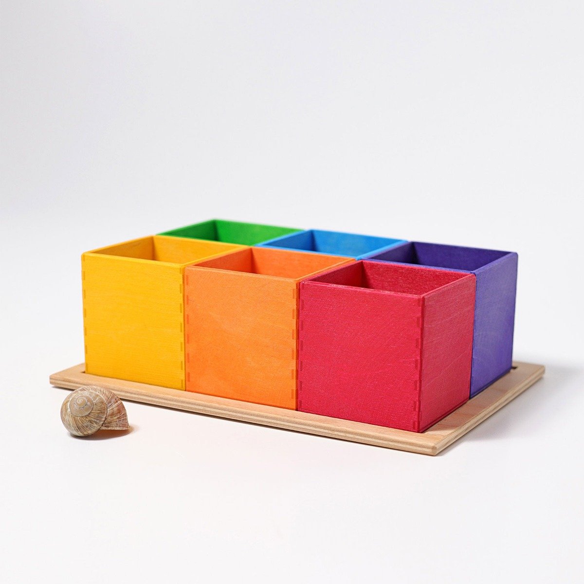 Grimm's Rainbow Sorting Boxes Small from Oskar's Wooden Ark
