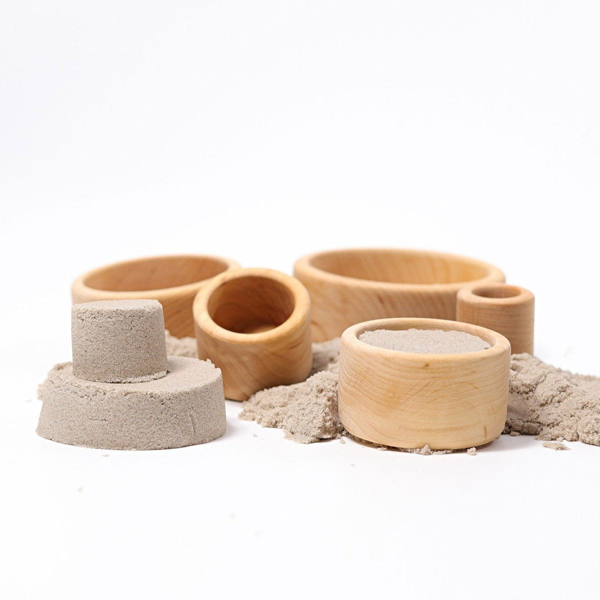 Grimm's Stacking Bowls - Natural - Oskar's Wooden Ark, Australia