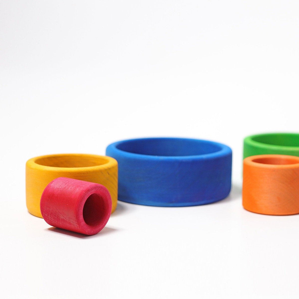 Grimm's Stacking Bowls - Rainbow Outside Blue - Australia — Oskar's ...