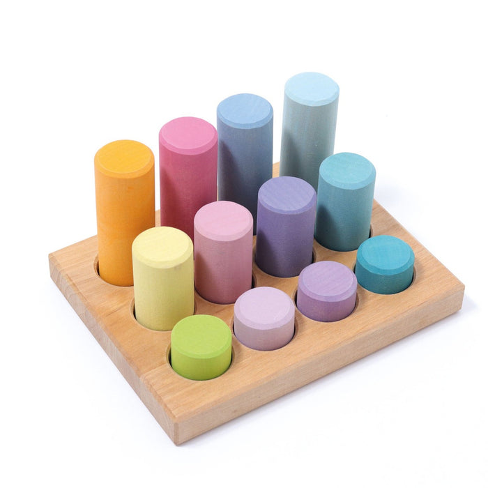 Grimm's Rollers Stacking Game Pastel Small - Australia — Oskar's Wooden Ark