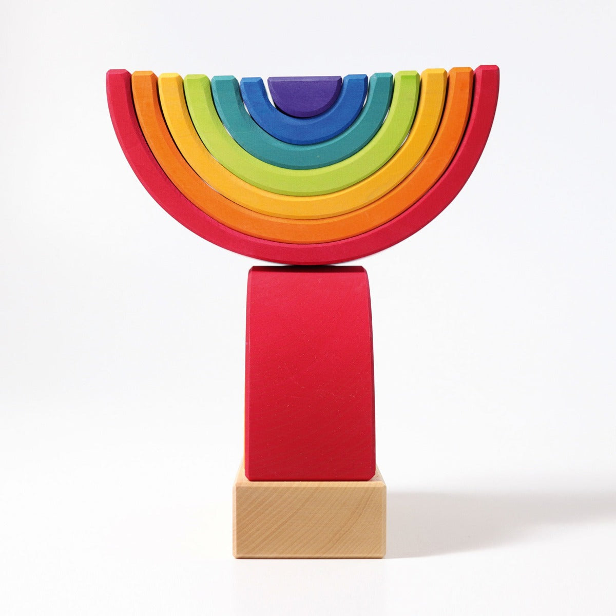 Grimm's Rainbow Stacking Tower from Oskar's Wooden Ark