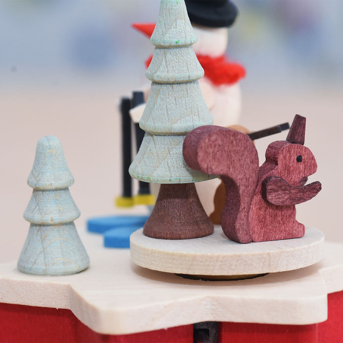 Graupner Music Box with crank- Snowman-Wooden music box Australia ...