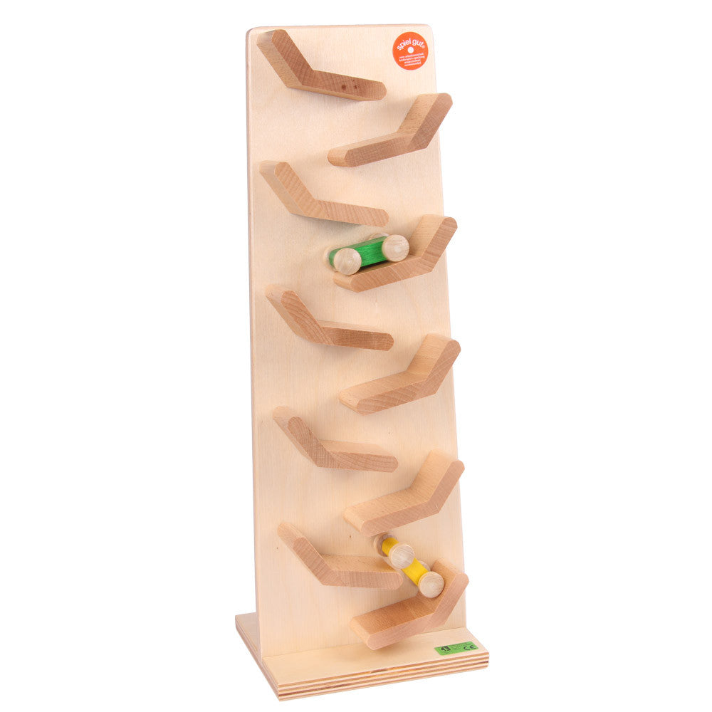 Beck Cascade Tower Natural with Cars — Oskar's Wooden Ark