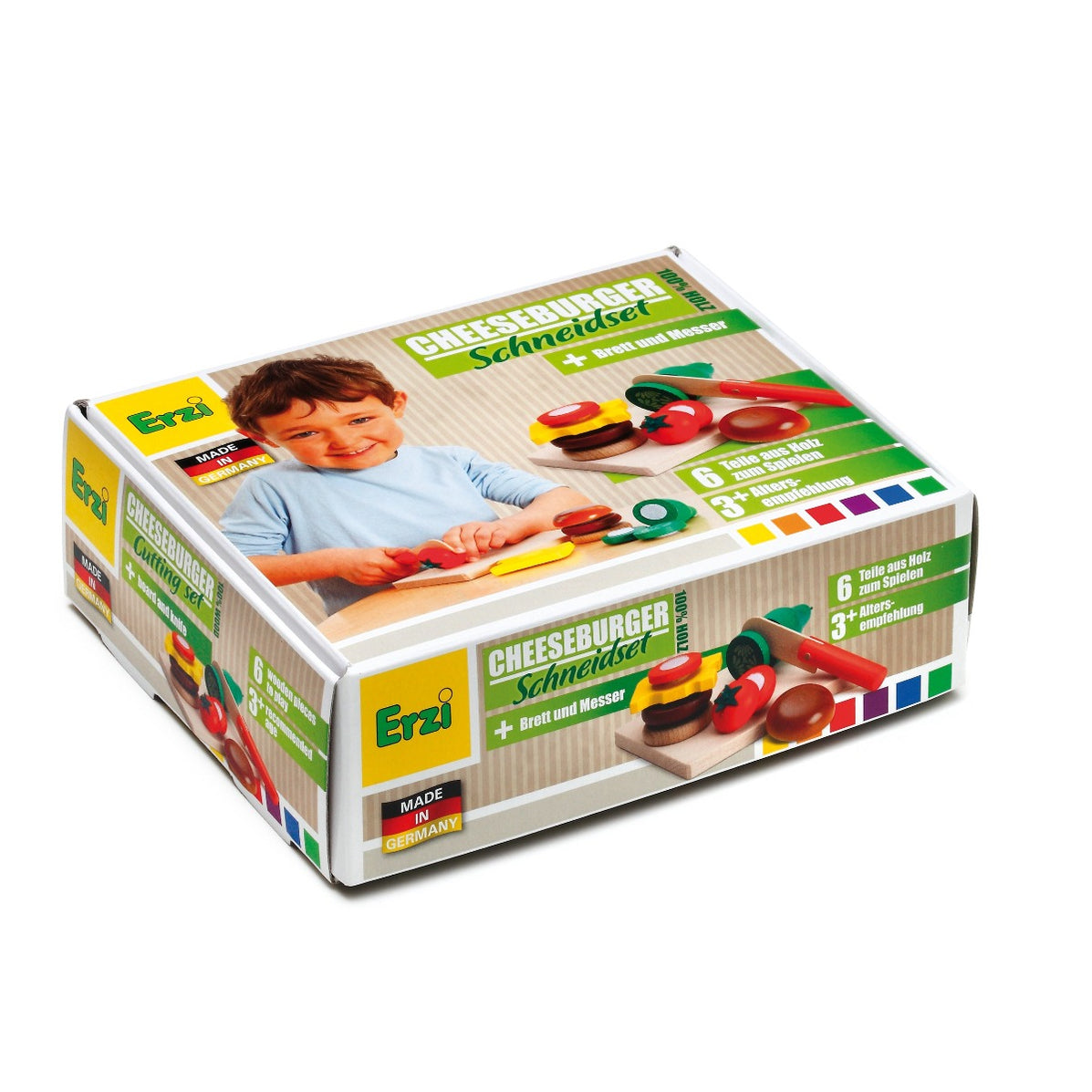 Erzi Cheeseburger Wooden Play Food Set - Australia — Oskar's Wooden Ark