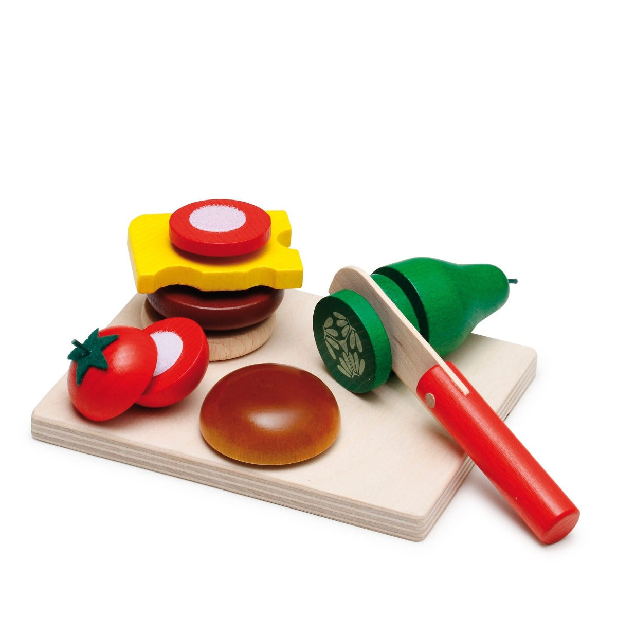 Erzi Cheeseburger Wooden Play Food Set - Australia — Oskar's Wooden Ark