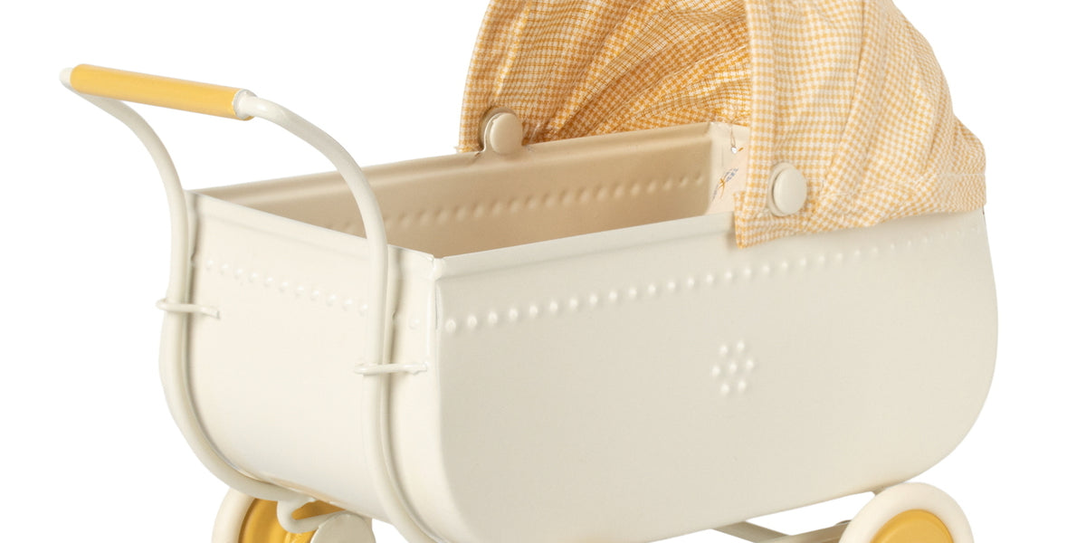 Maileg Micro Pram Yellow Doll House Furniture Australia — Oskar's ...