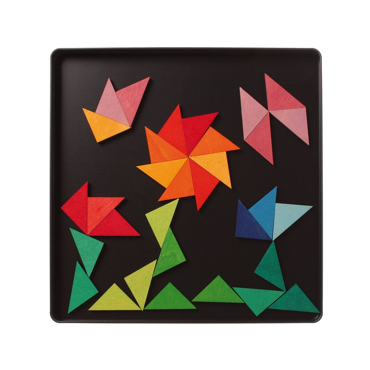 Grimm's Magnet Puzzle Mini Triangles - Oskar's Wooden Ark, Australia