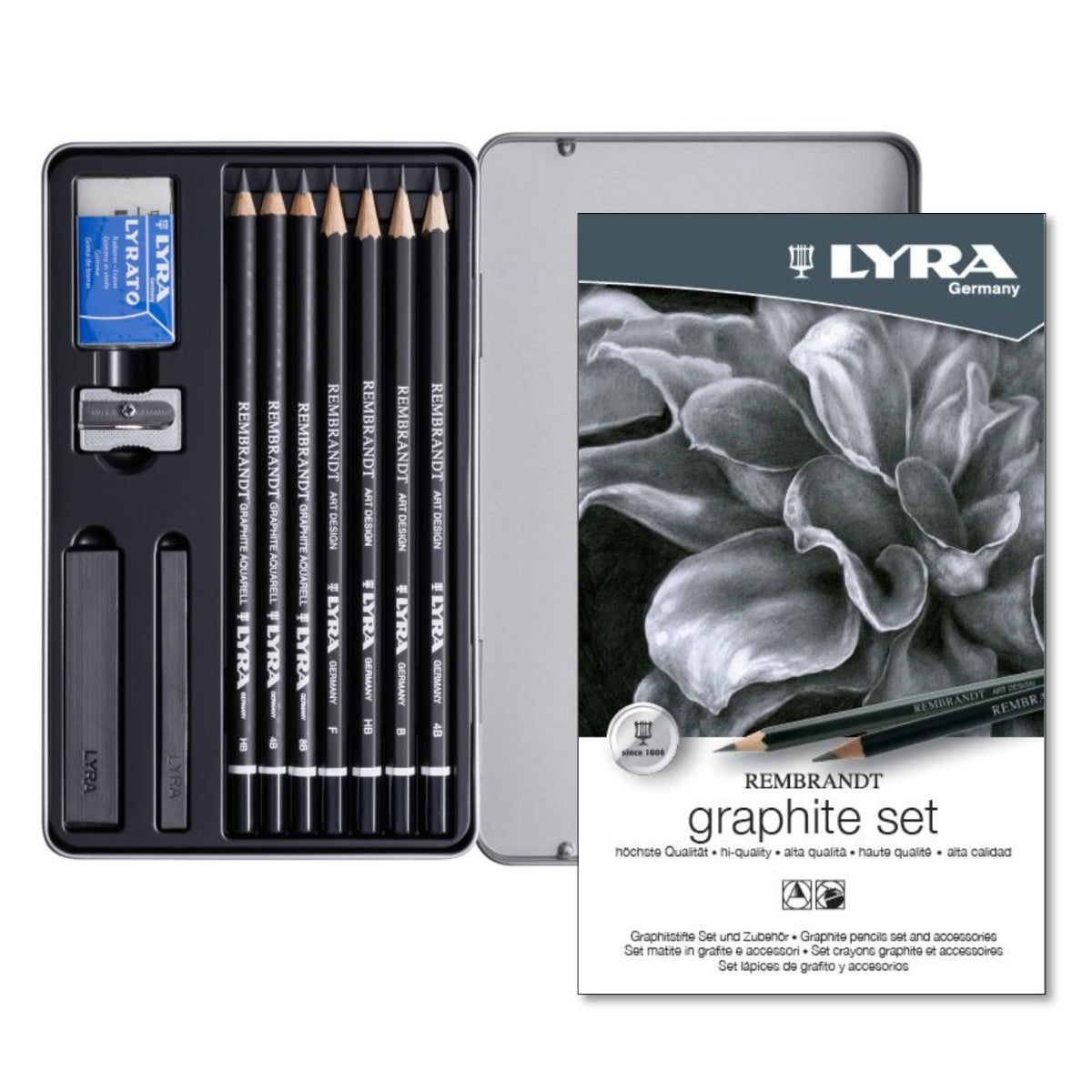 LYRA Rembrandt Graphite Set - Tin of 11 in Australia — Oskar's Wooden Ark