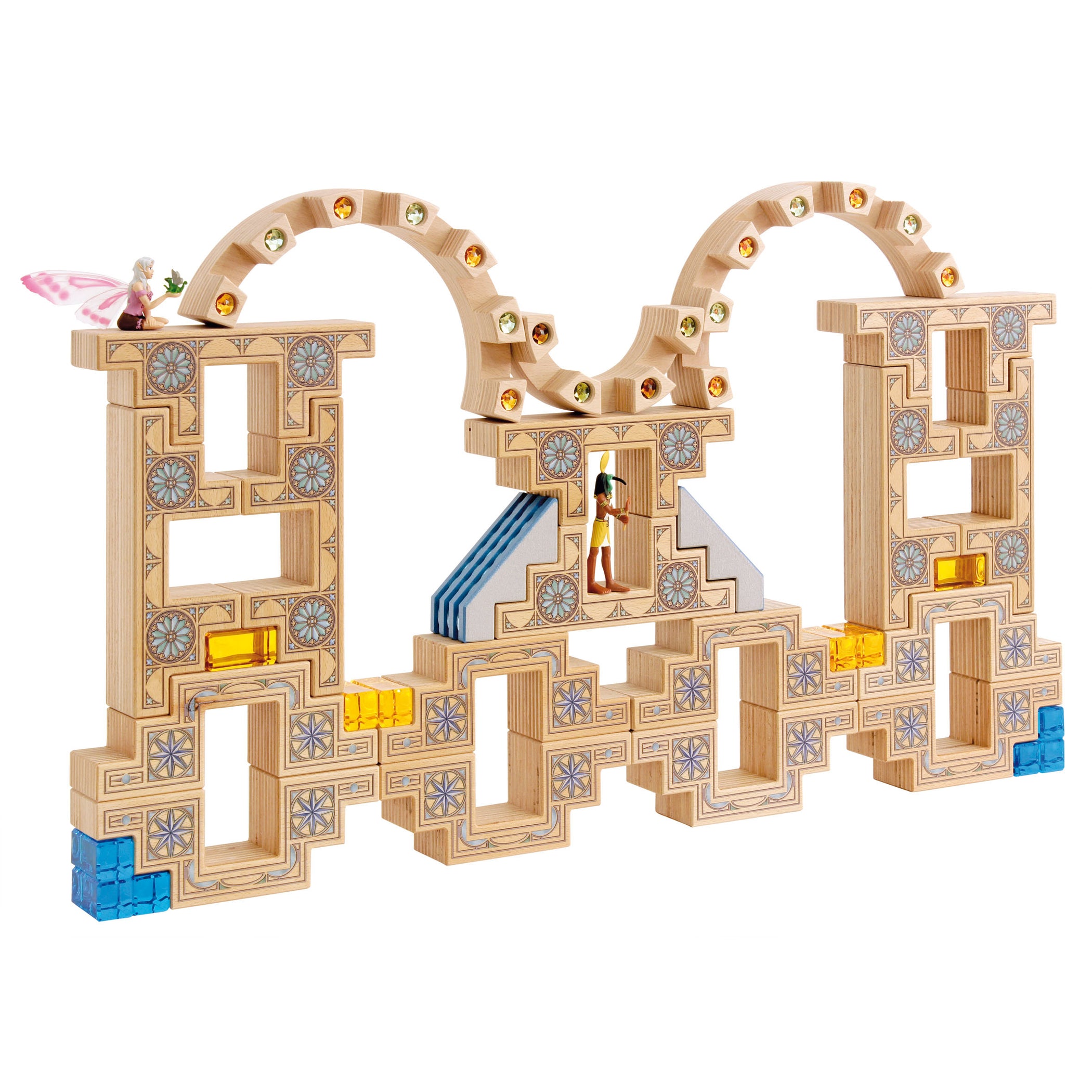 Regenbogenland Wooden Block Set Gothic Steps Australia — Oskar's Wooden Ark