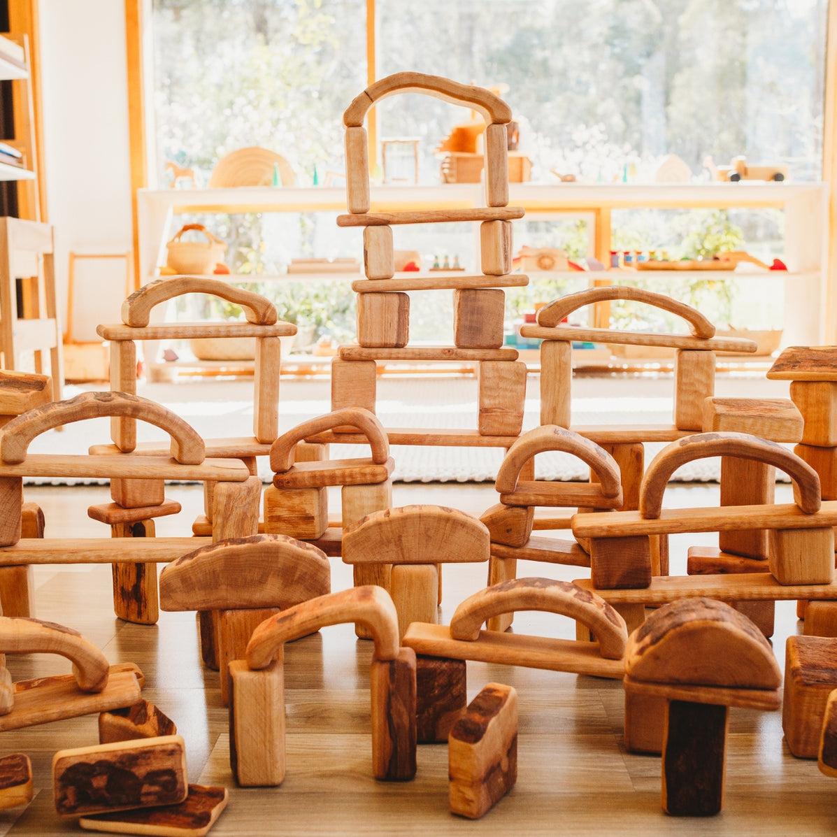 Bikeho Building Blocks Arches Sets - Oskar's Wooden Ark Australia