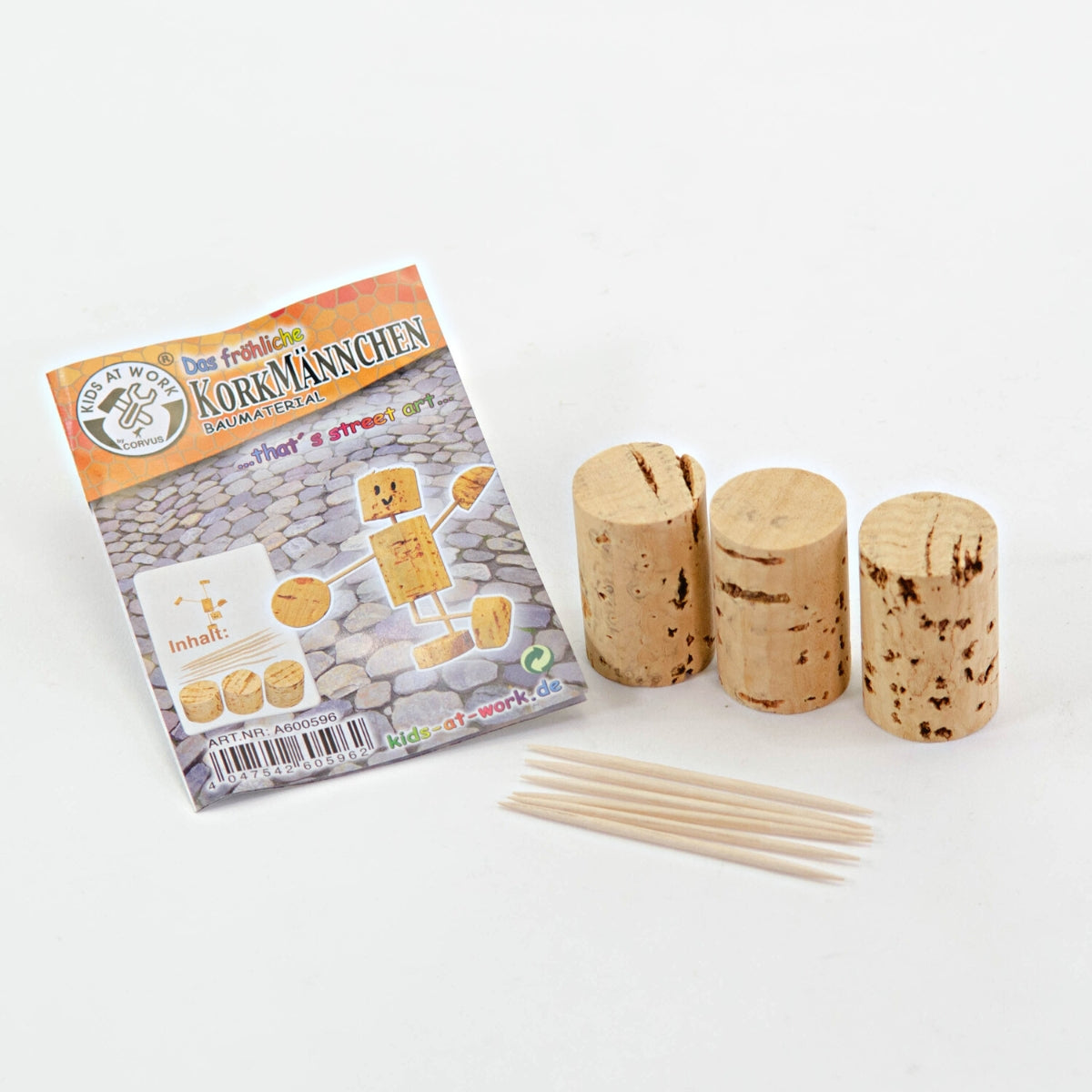 DIY Cork Man Corvus Kids at work real tools for kids Australia — Oskar ...