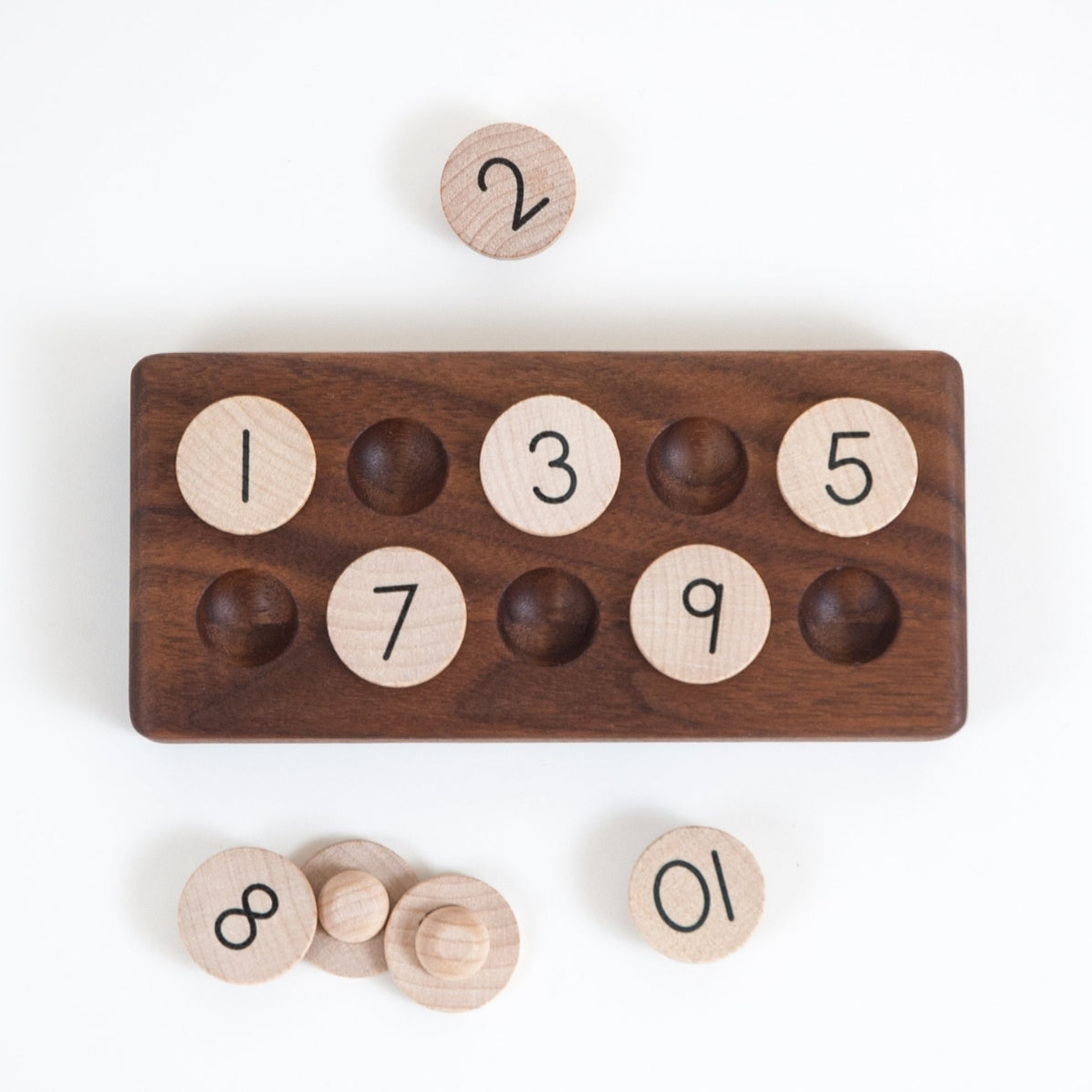 From Jennifer Wooden Number Coins Set - Oskar's Wooden Ark - Australia