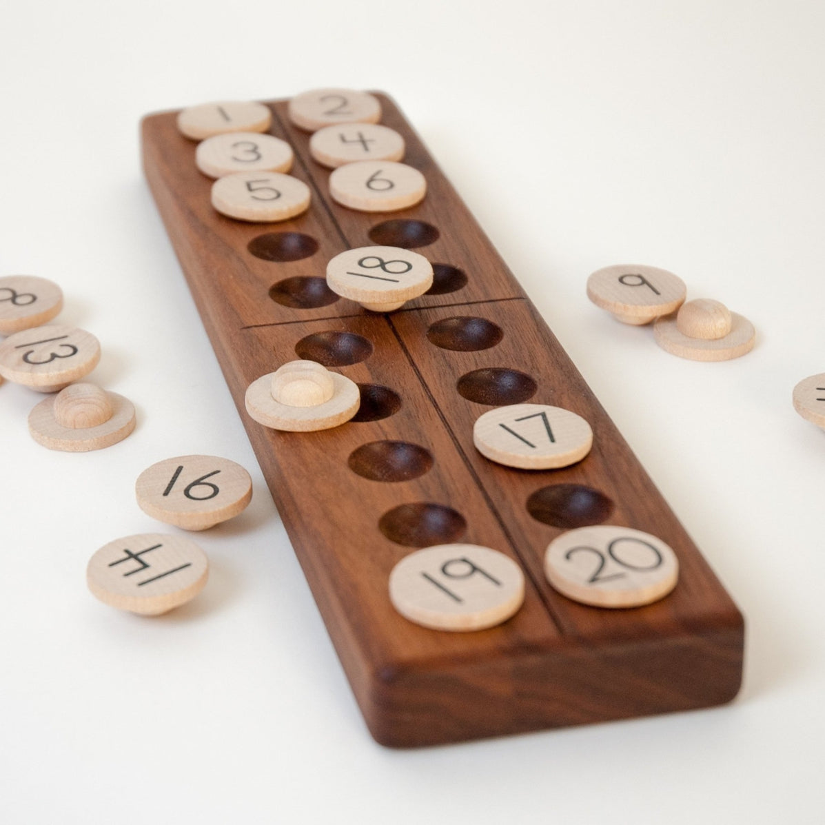 From Jennifer Wooden Number Coins Set - Oskar's Wooden Ark - Australia