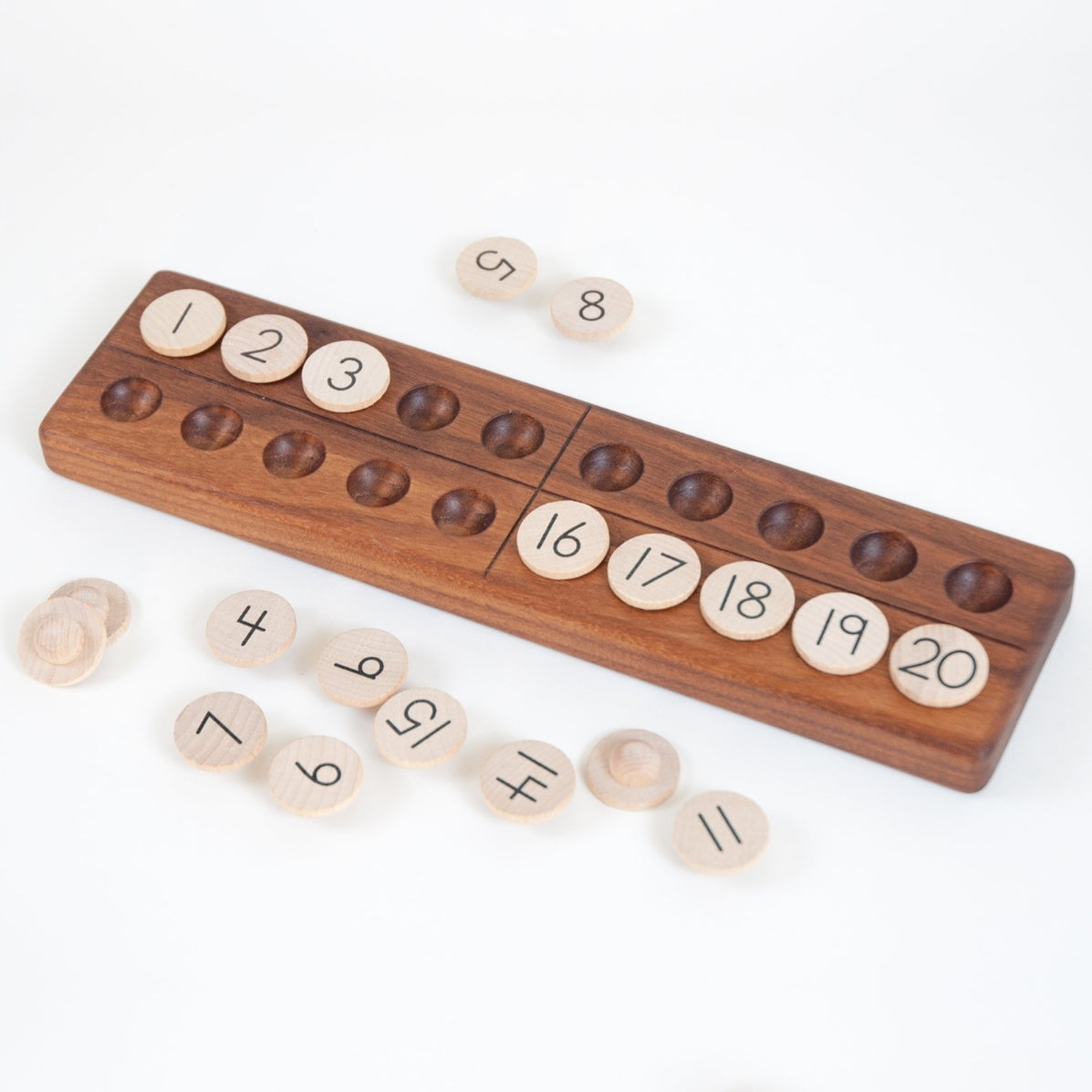 From Jennifer Wooden Number Coins Set - Oskar's Wooden Ark - Australia