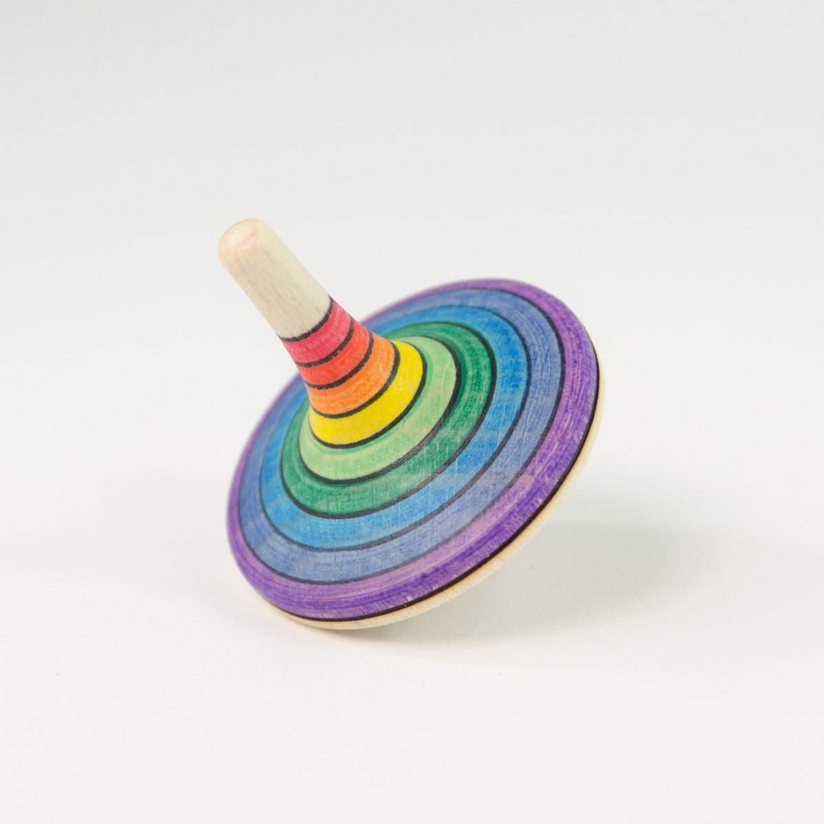 Mader Large Rallye Spinning Top Rainbow from Oskar's Wooden Ark