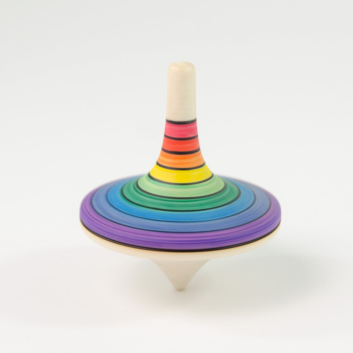 Mader Large Rallye Spinning Top Rainbow from Oskar's Wooden Ark