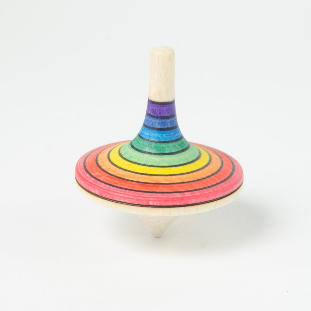 Mader Large Rallye Spinning Top Rainbow from Oskar's Wooden Ark