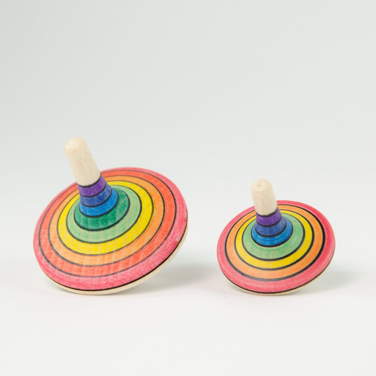 Mader Large Rallye Spinning Top Rainbow from Oskar's Wooden Ark