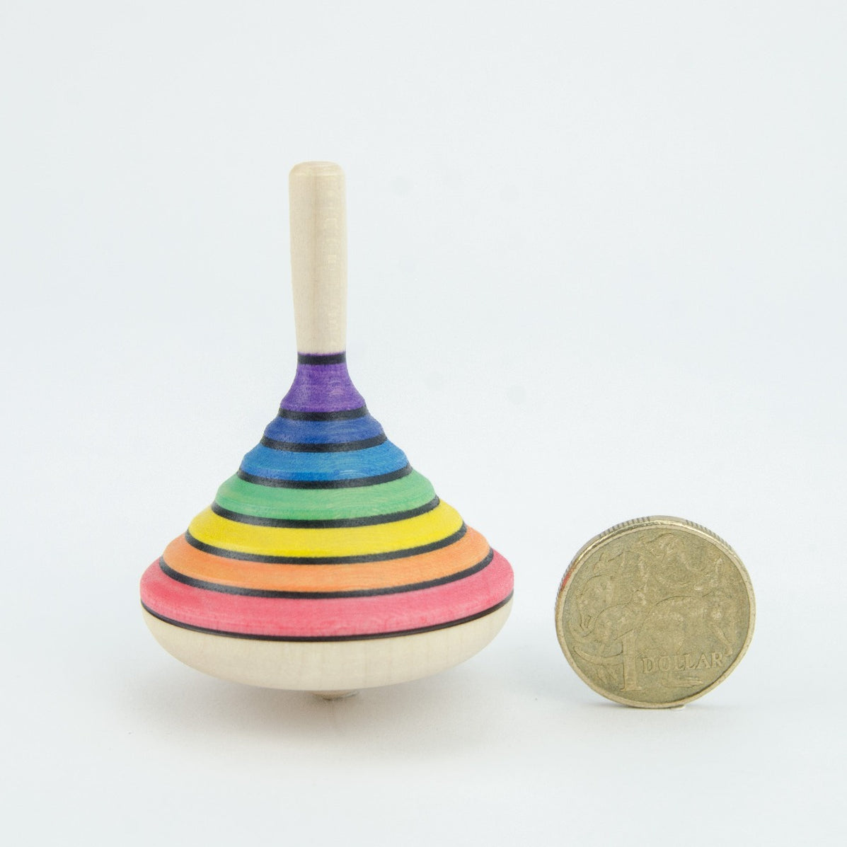 Mader Rainbow Spinning Top from Oskar's Wooden Ark
