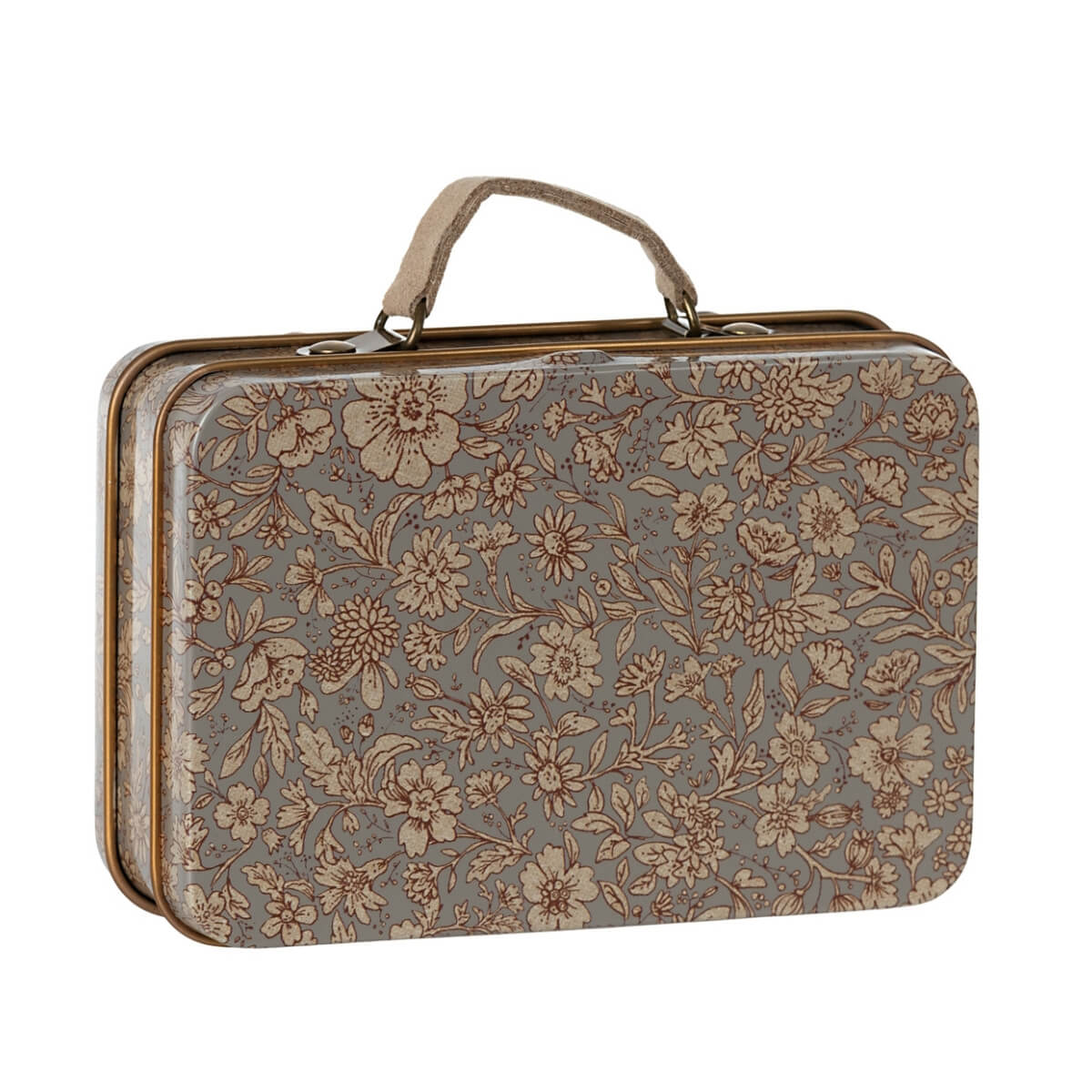 Maileg Suitcase Metal Blossom - Grey in Australia — Oskar's Wooden Ark