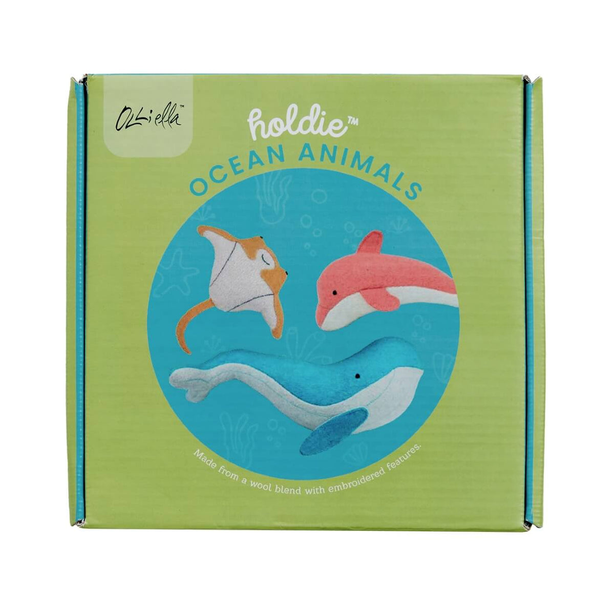 Olli Ella Holdie Ocean Animals Set from Oskar's Wooden Ark Australia