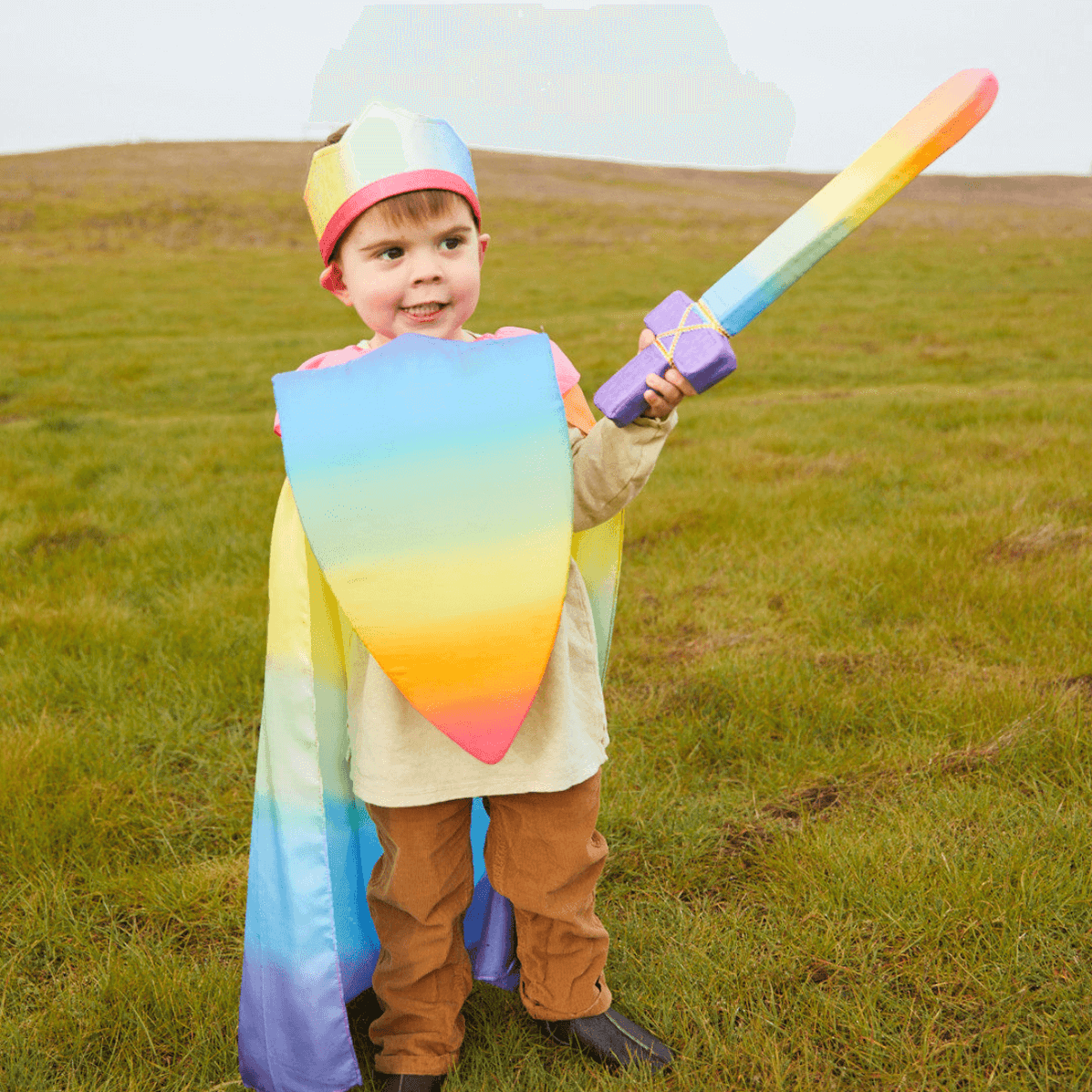 Sarah's Silks Rainbow Shield from Oskar's Wooden Ark in Australia