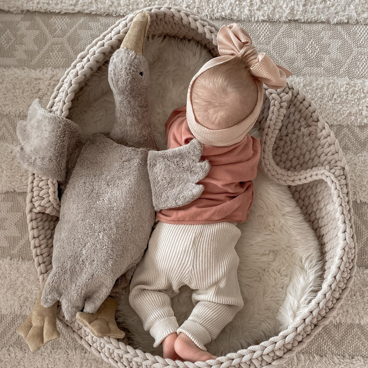 Senger Cuddly Animal Goose Large Grey Organic Soft Toys Australia ...