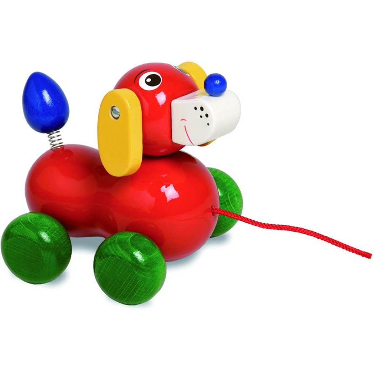 Walter Pull along Doggy from Oskar's Wooden Ark Australia